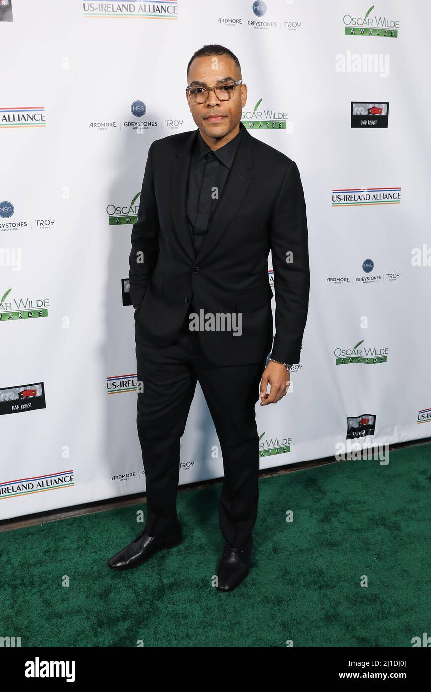 Los Angeles, USA. 24th Mar, 2022. Reinaldo Marcus Green arrives at the ...