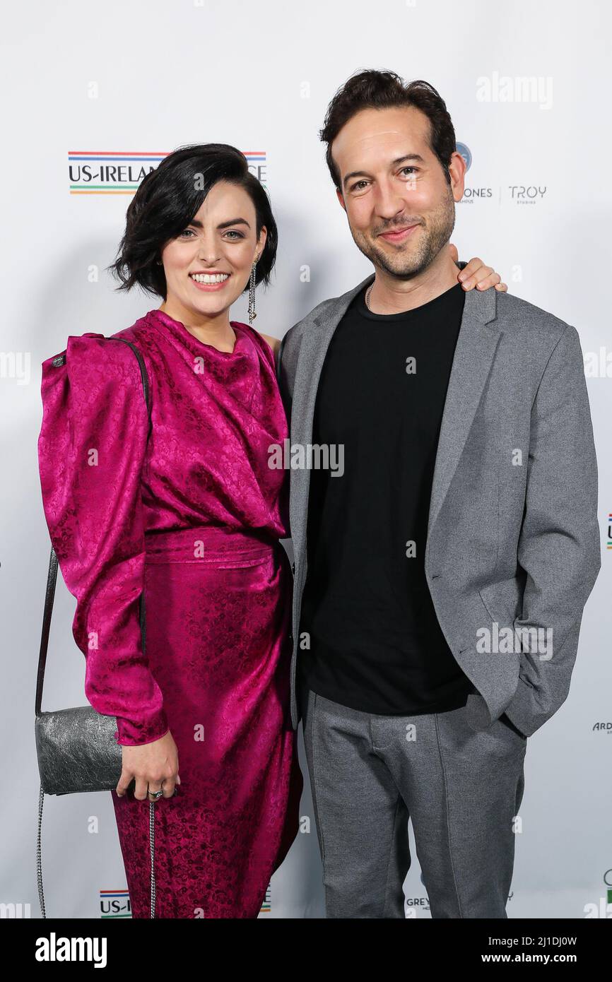 Los Angeles, USA. 24th Mar, 2022. Nora-Jane Noone and Chris Marquette ...
