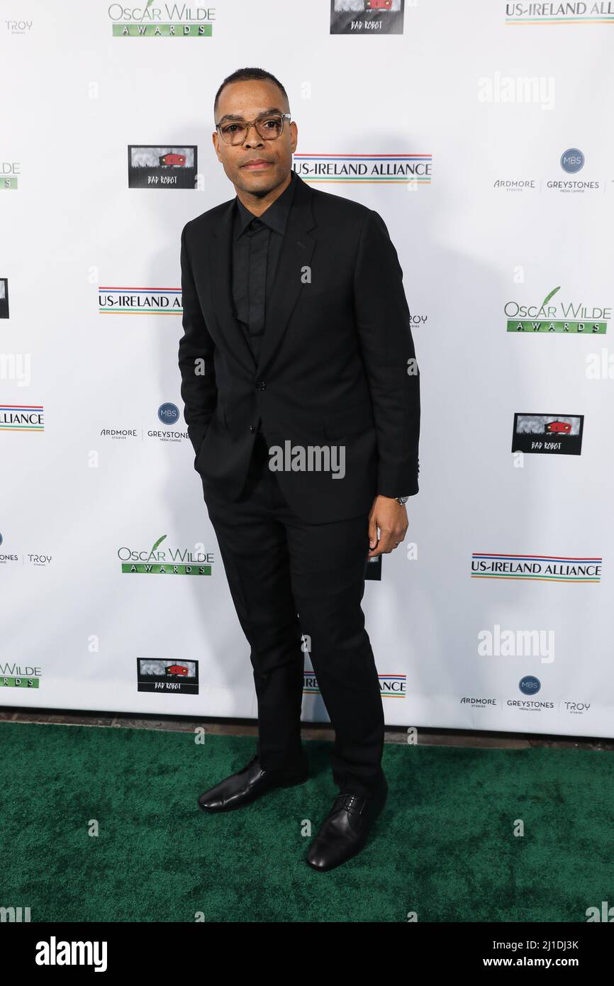 Los Angeles, USA. 24th Mar, 2022. Reinaldo Marcus Green arrives at the ...