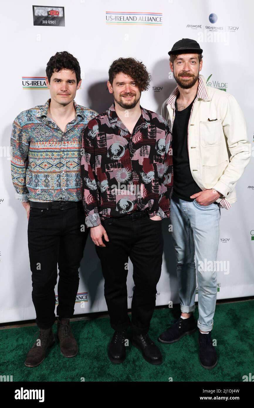Los Angeles, USA. 24th Mar, 2022. Cian MacSweeny, Conor MacSweeny, and ...