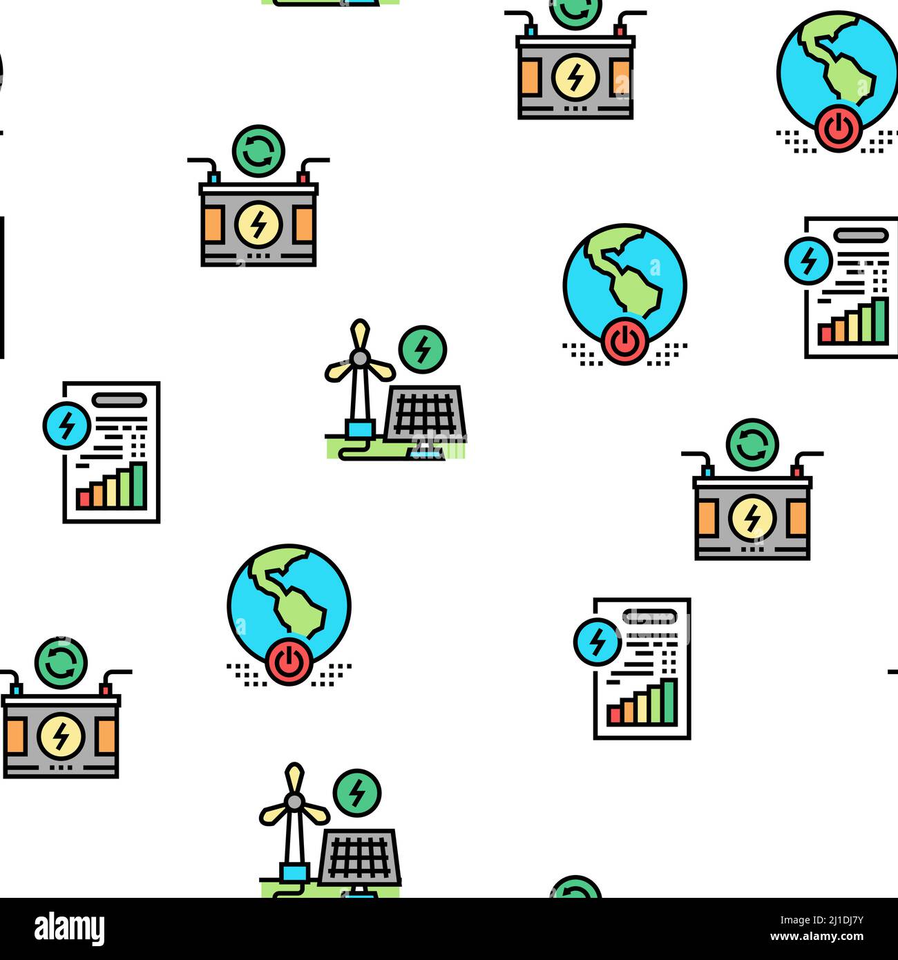 Energy Saving Tool Vector Seamless Pattern Stock Vector Image & Art - Alamy
