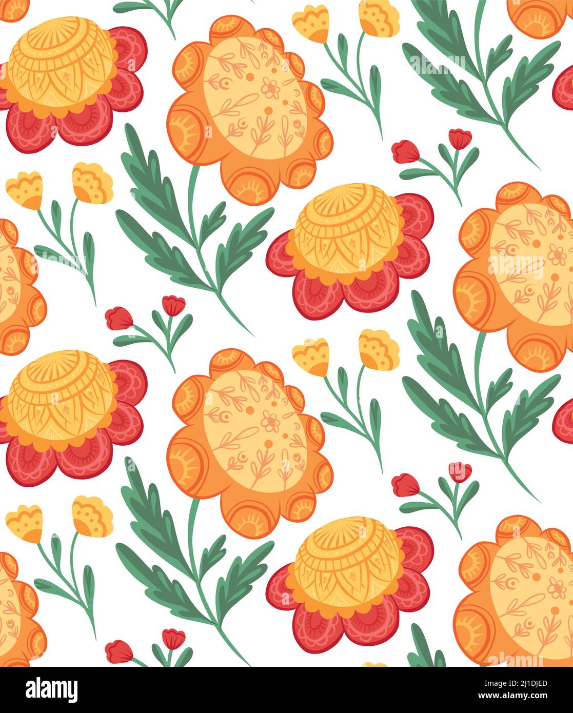 Colourful native flora Stock Vector Images - Alamy