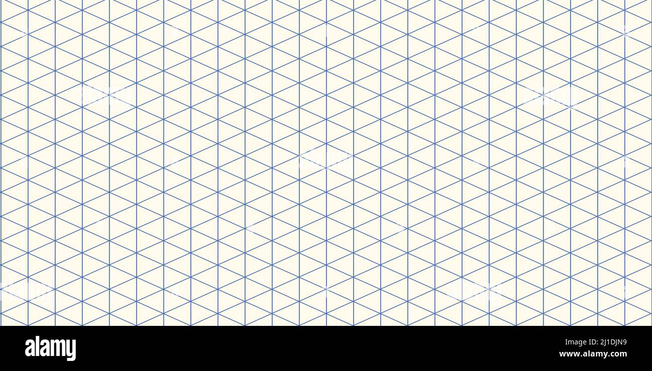 Grid paper. Isometric color grid on white background. Abstract lined ...