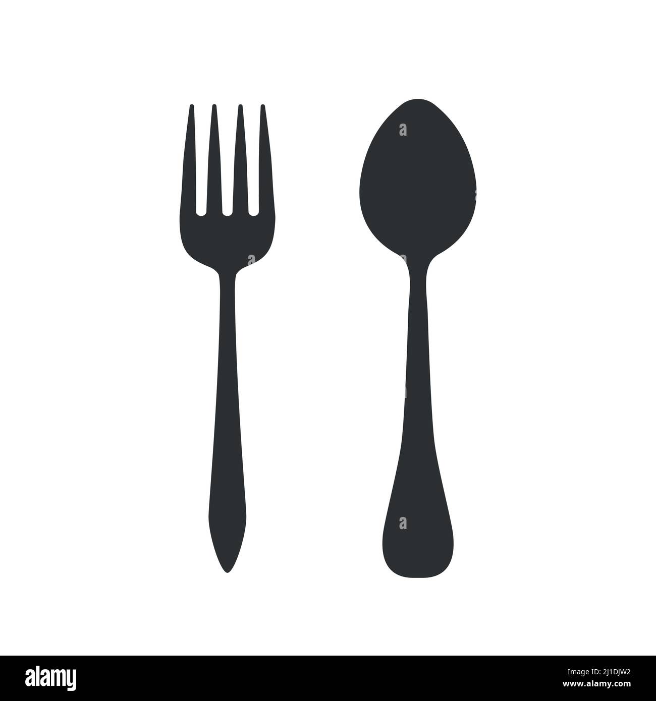 Vector icon fork with a knife. Vector Stock Vector Image & Art - Alamy