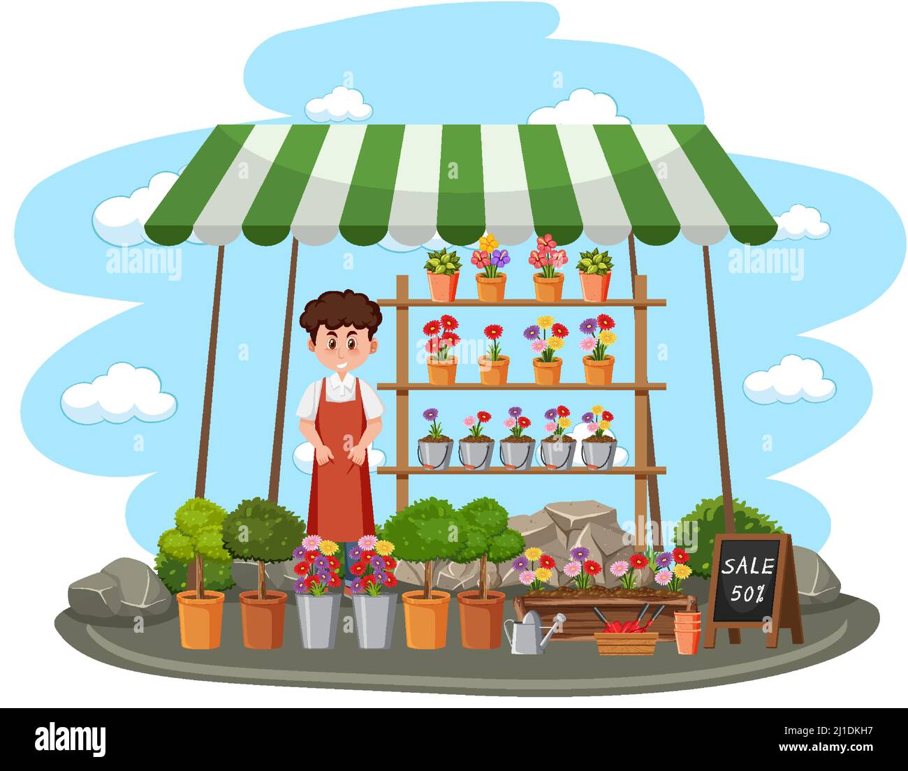 Market Vendor Clipart