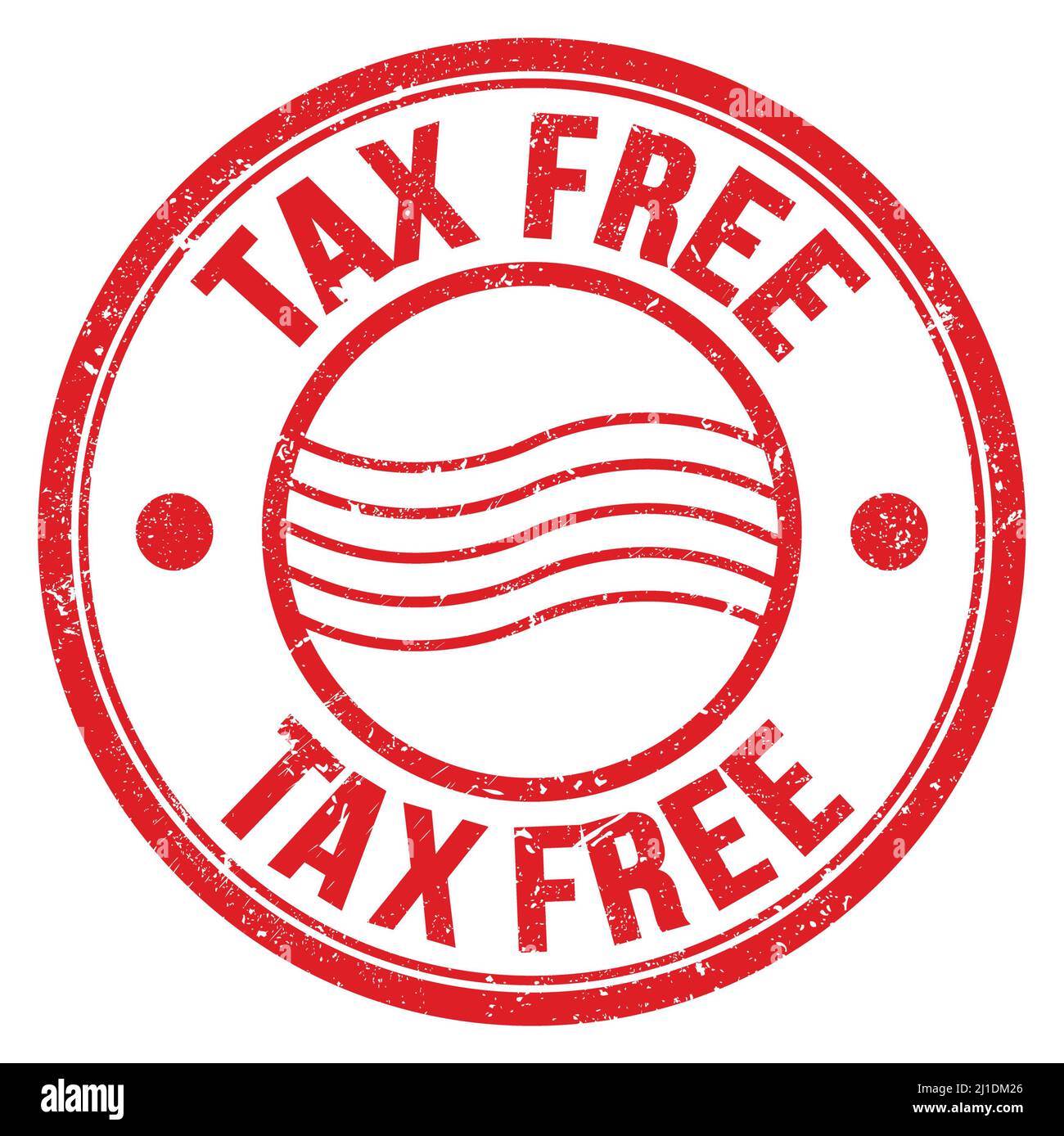 TAX FREE word written on red round postal stamp sign Stock Photo - Alamy