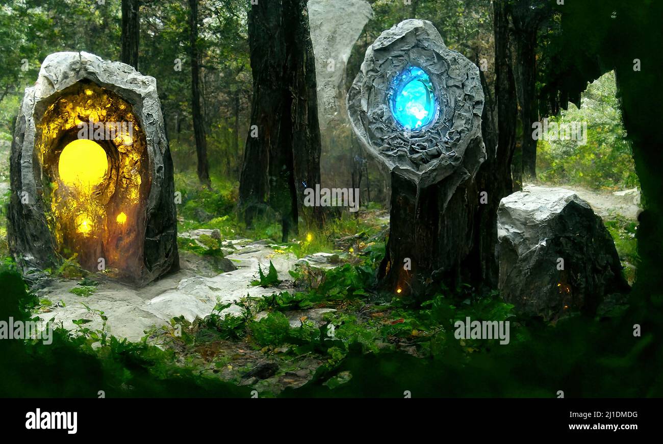 Abstract light magical door hi-res stock photography and images - Alamy