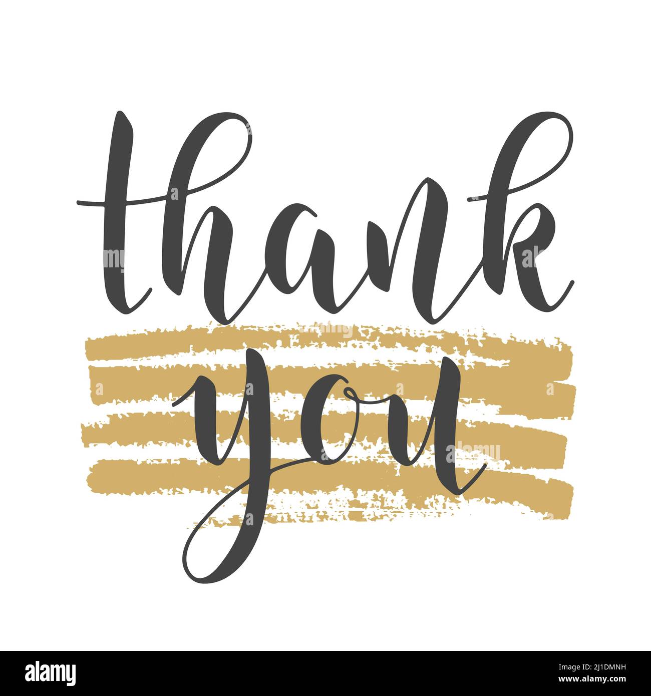 Thank text on gold Stock Vector Images - Alamy
