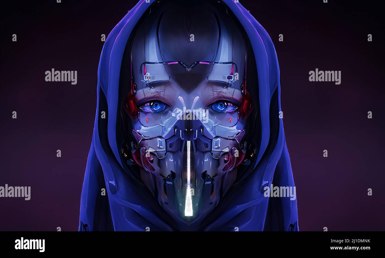 Female robot face hi-res stock photography and images - Alamy
