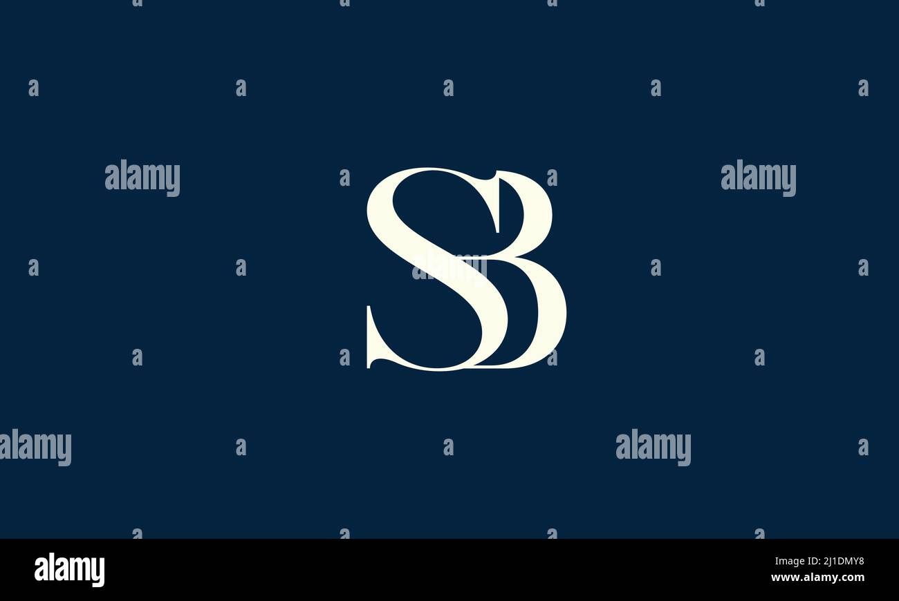 Alphabet letters Initials Monogram logo SB, BS, S and B Stock Vector ...