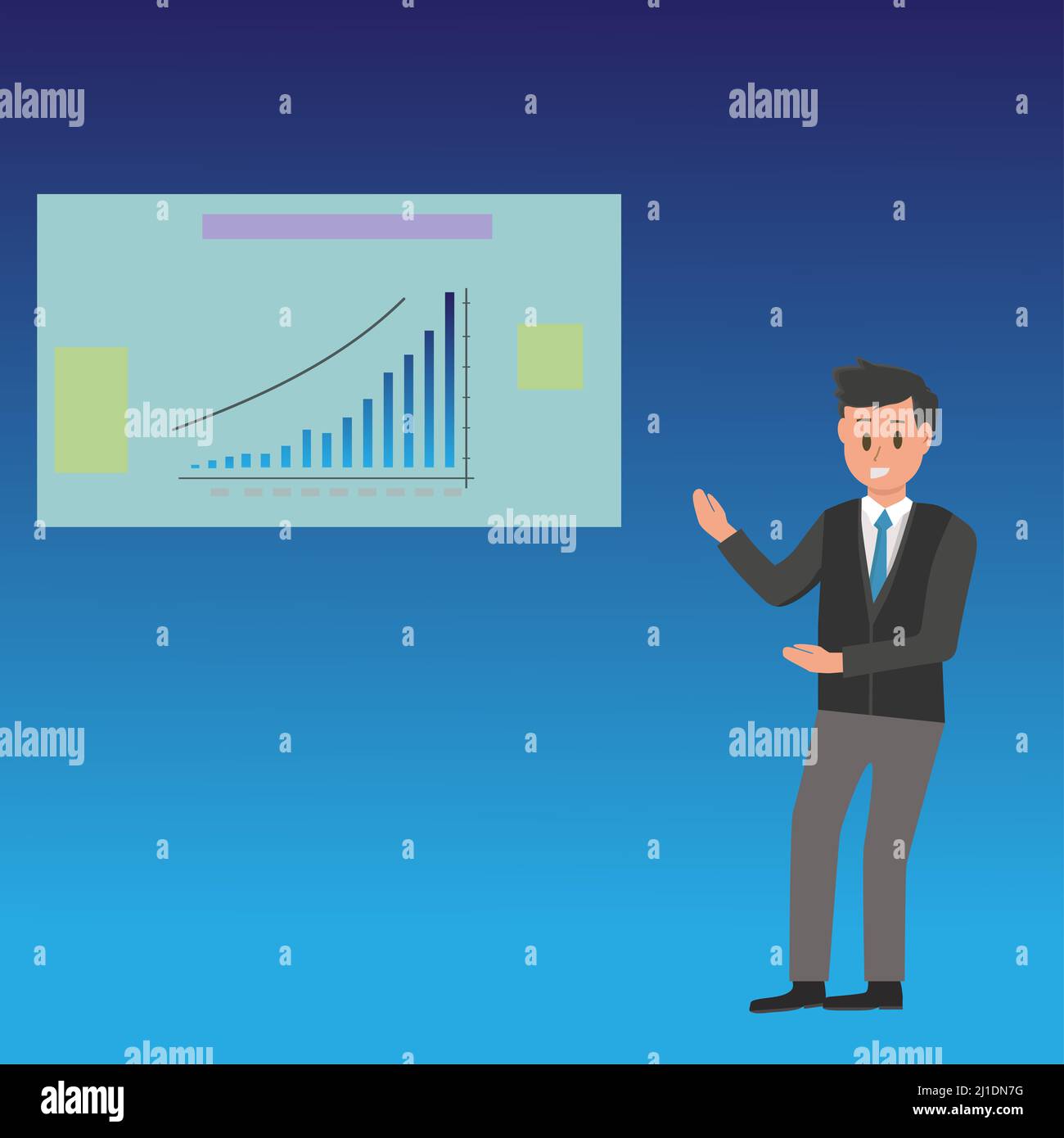 Someone is presenting editable and scalable graphics Stock Photo - Alamy