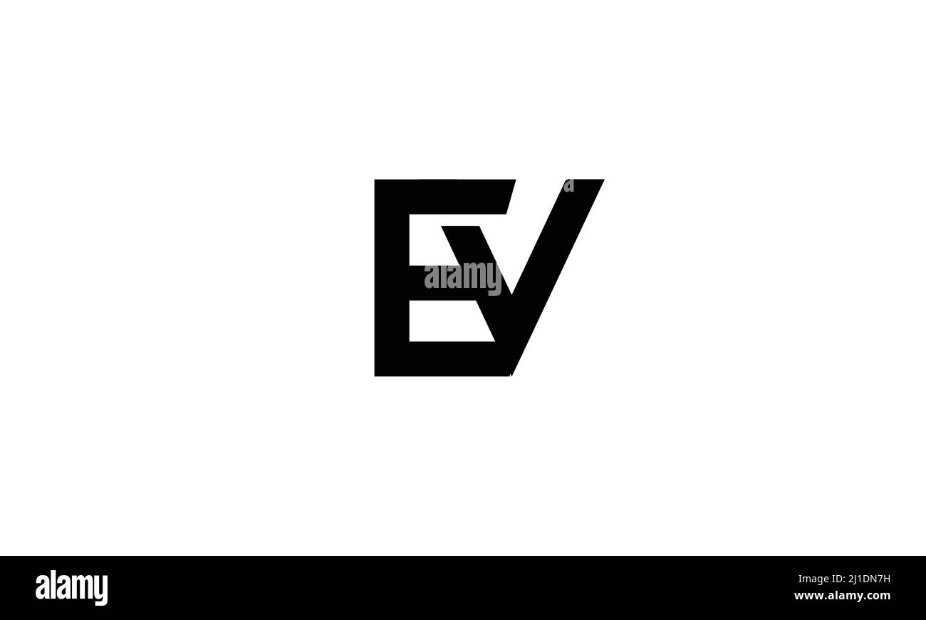 Alphabet letters Initials Monogram logo EV, VE, E and V Stock Vector ...