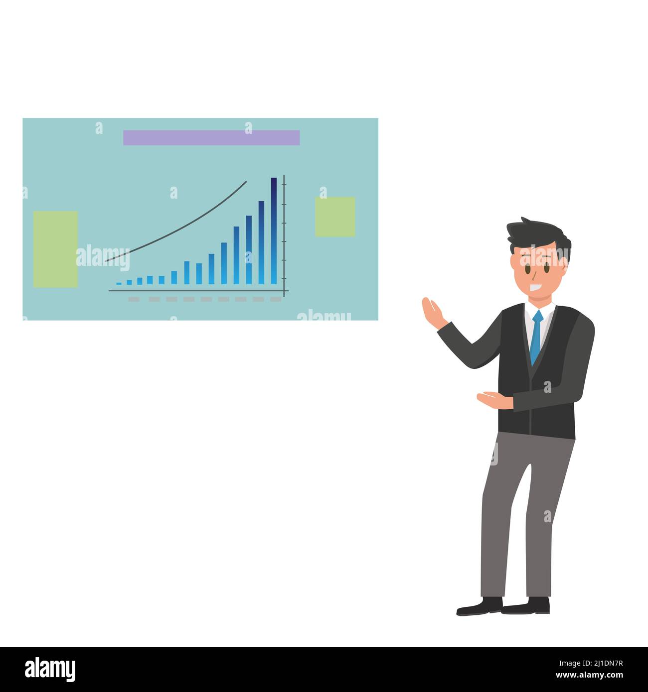 Someone is presenting editable and scalable graphics Stock Photo - Alamy