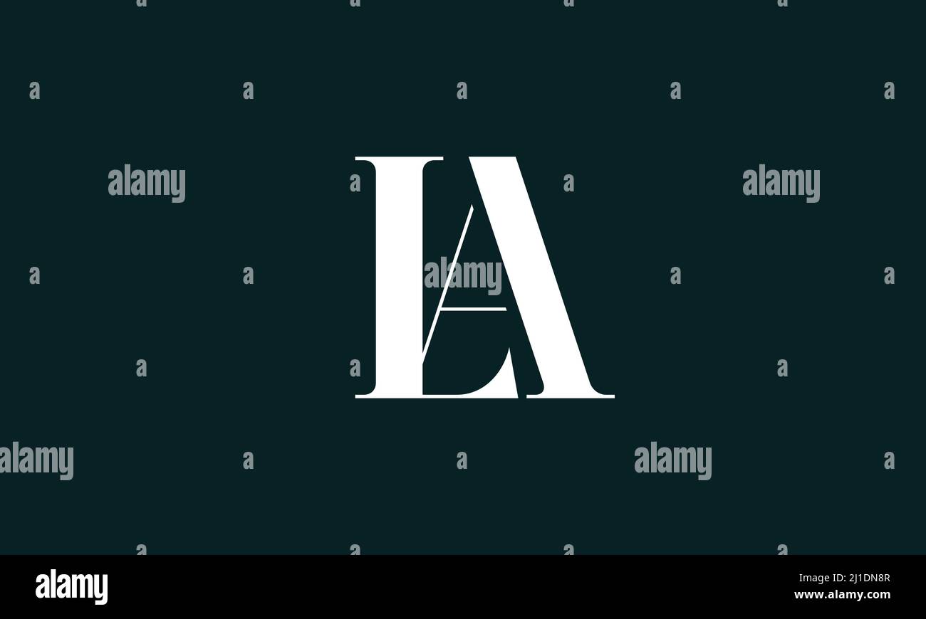 Alphabet letters Initials Monogram logo AL, LA, L and A Stock Vector ...