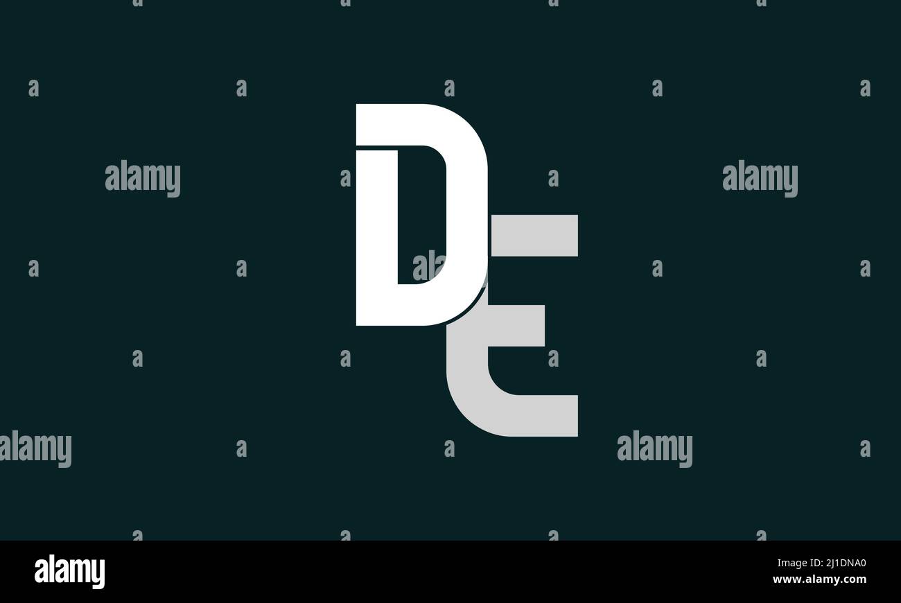 Alphabet letters Initials Monogram logo DE, ED, D and E Stock Vector ...
