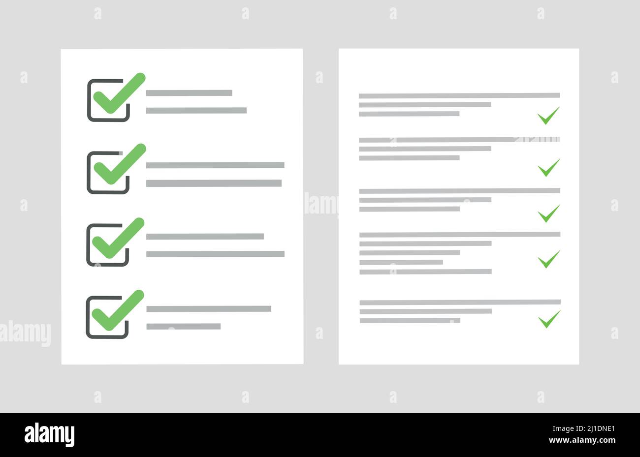 Checklist set, complete tasks. Premium quality. Modern flat design ...