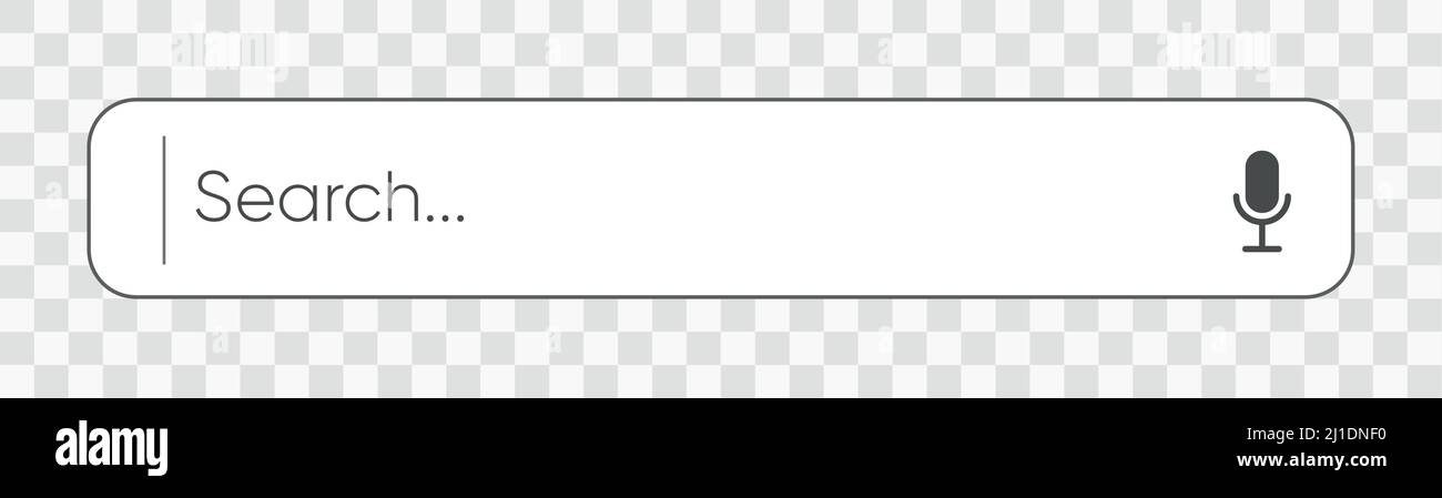 Search bar for browser and web site. Search windows set isolated on ...