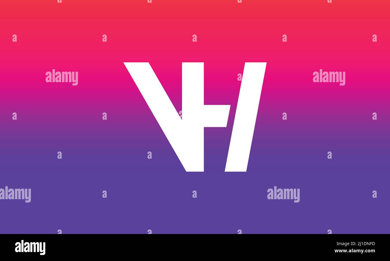 Alphabet letters Initials Monogram logo VH, HV, V and H Stock Vector ...