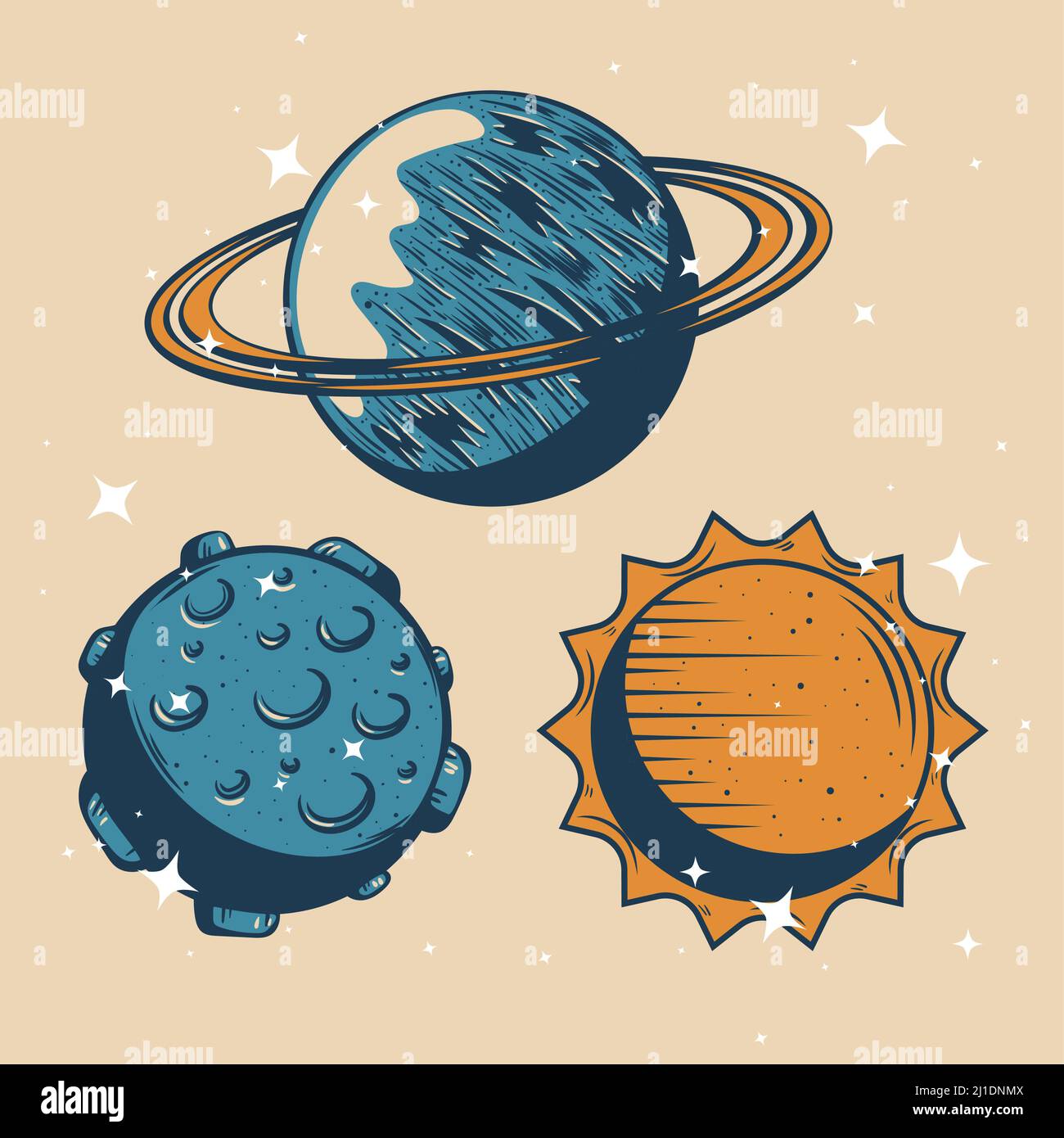 three space outer icons Stock Vector Image & Art - Alamy