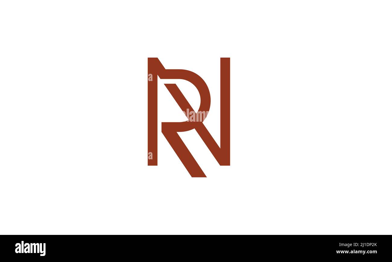 Alphabet letters Initials Monogram logo Rn, NR, R and N Stock Vector ...