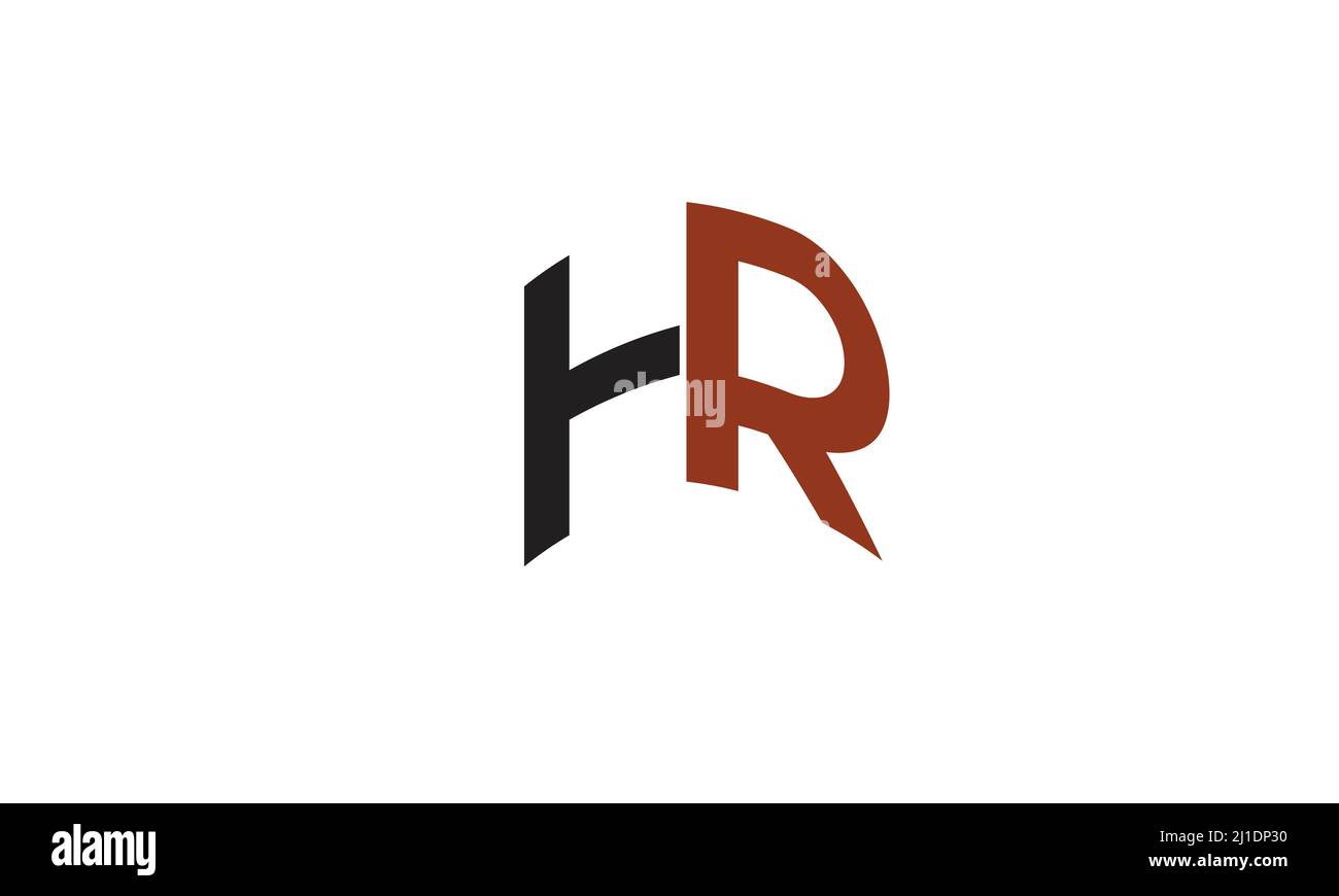 Alphabet letters Initials Monogram logo HR, RH, H and R Stock Vector ...