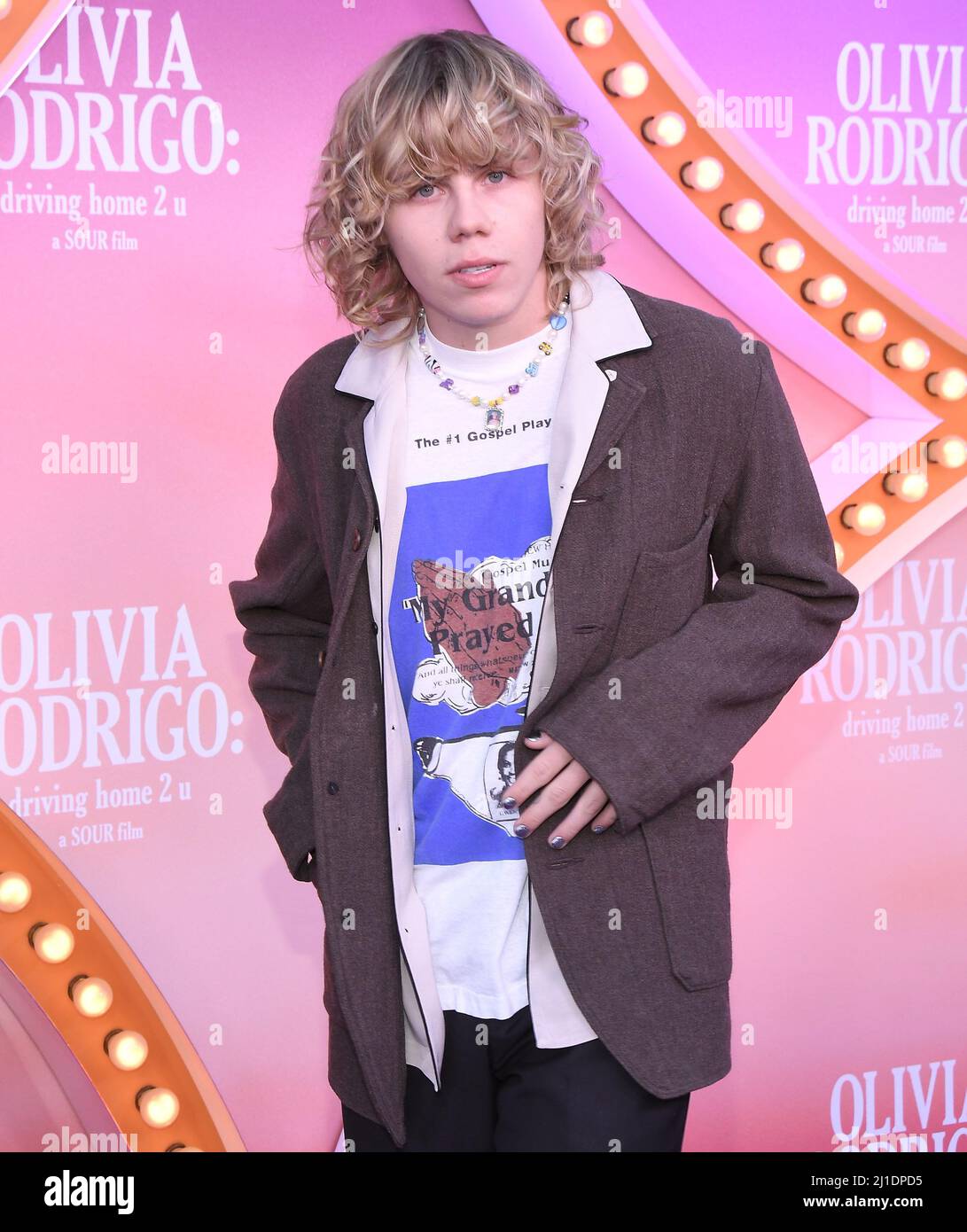 Los Angeles, USA. 24th Mar, 2022. The Kid Laroi arrives at the Disney ...