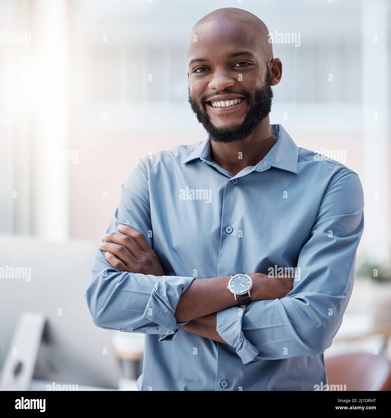 Move forward with confidence. Cropped portrait of a handsome young ...