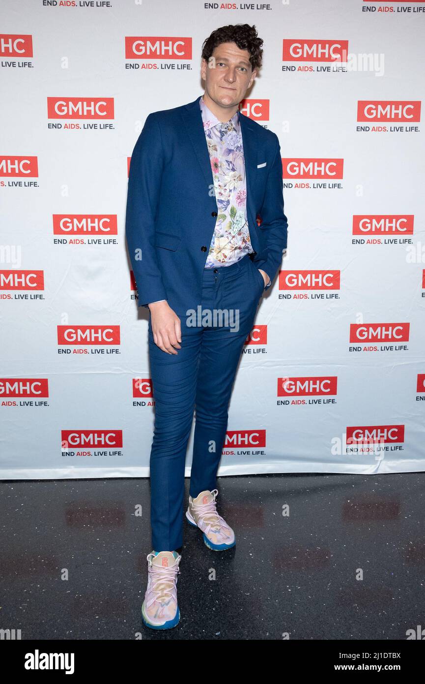 New York, USA. 24th Mar, 2022. Gabriel Ebert attends the 2022 GMHC ...
