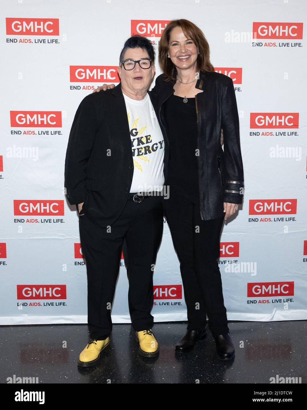 New York, USA. 24th Mar, 2022. (L-R) Lea DeLaria and Deidre Lovejoy ...