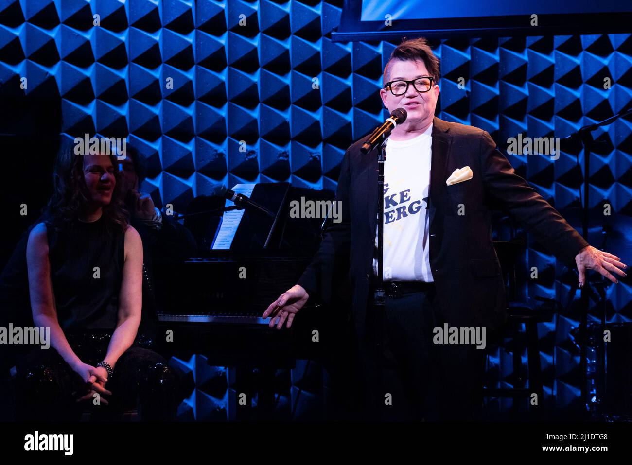 New York, USA. 24th Mar, 2022. Lea DeLaria receives the Howard Ashman ...