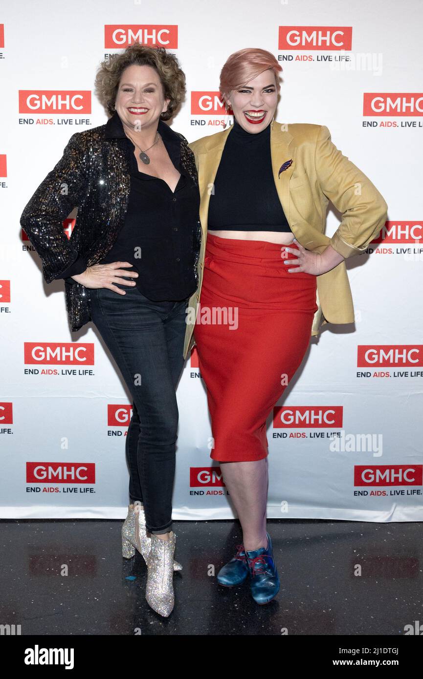 New York, USA. 24th Mar, 2022. (L-R) Cady Huffman and Amy Jo Jackson ...