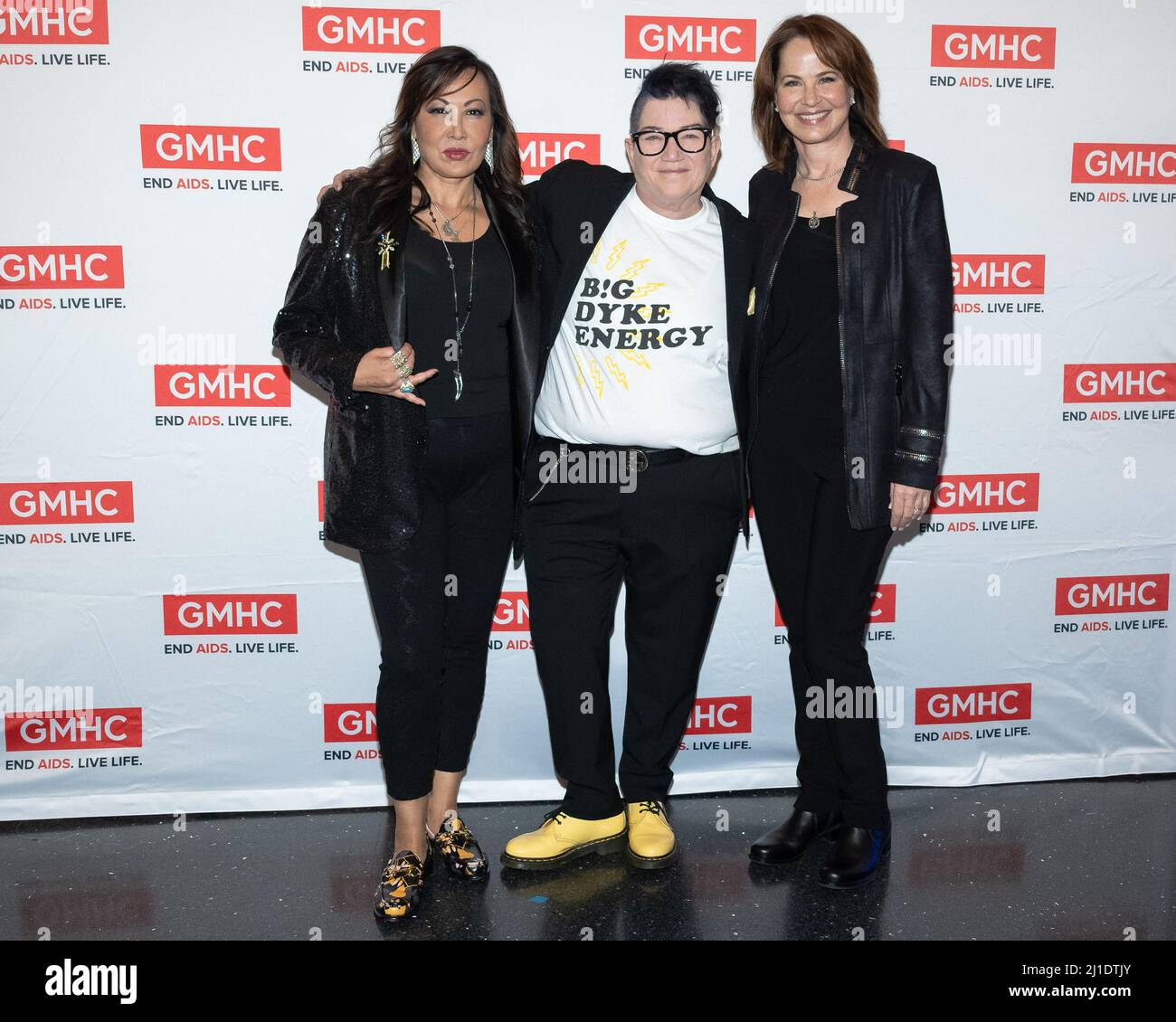 New York, USA. 24th Mar, 2022. (L-R) Kate Rigg, Lea DeLaria and Deirdre ...