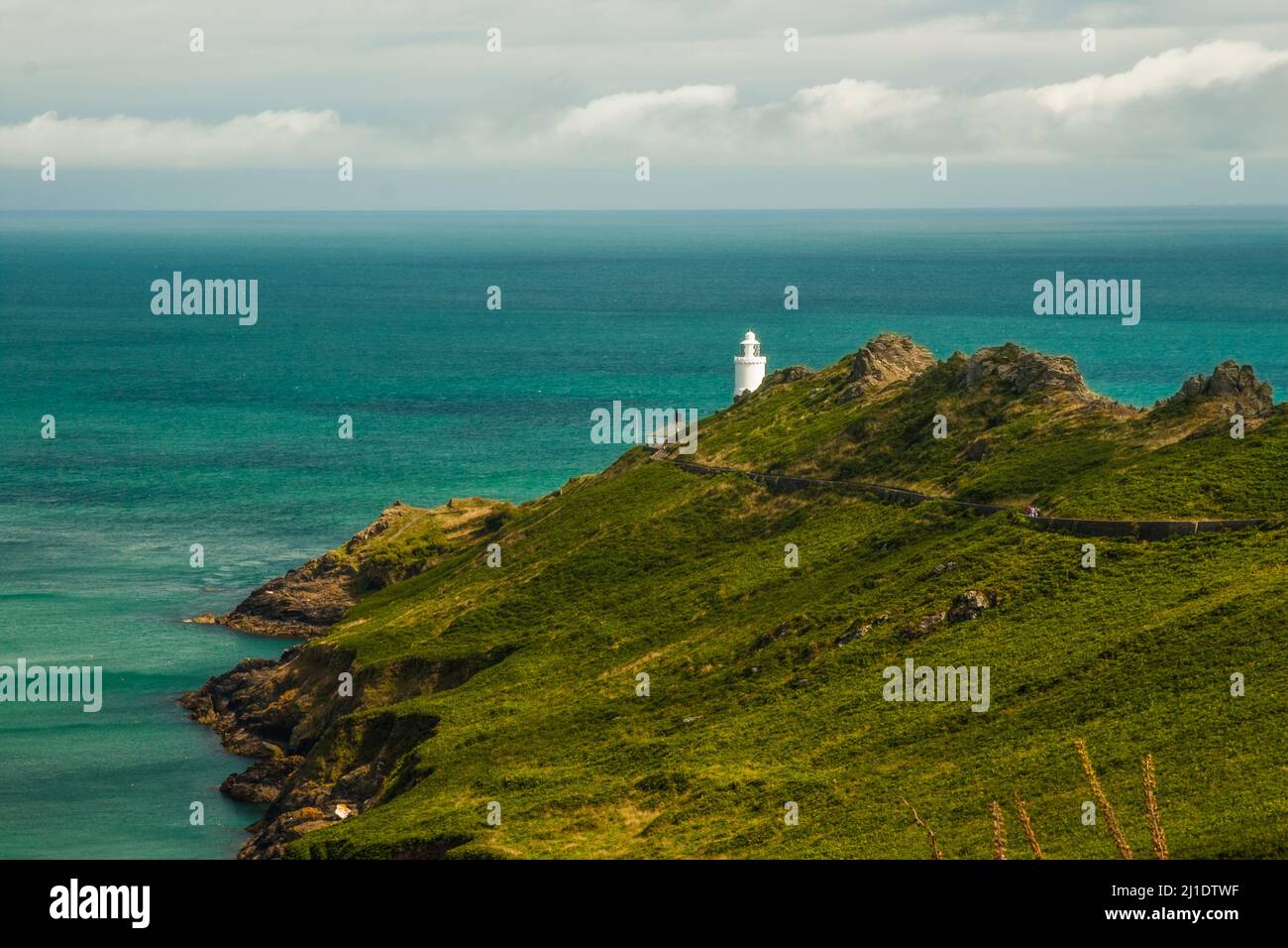 A natural landscape of the Start Point Lighthouse, UK Stock Photo - Alamy