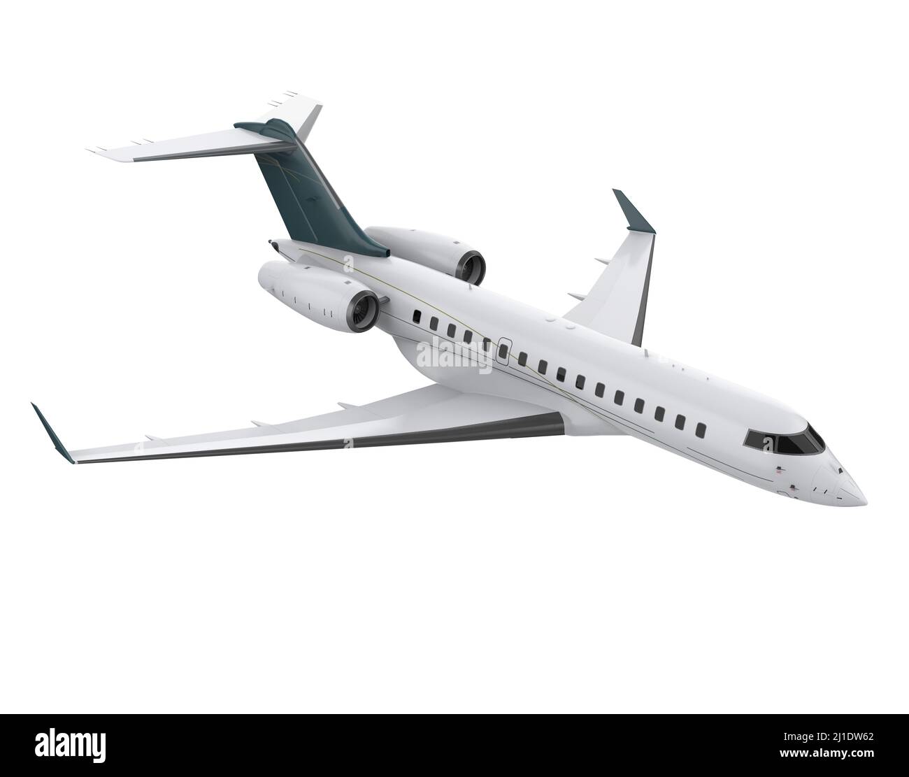 Private Jet Airplane Isolated Stock Photo - Alamy