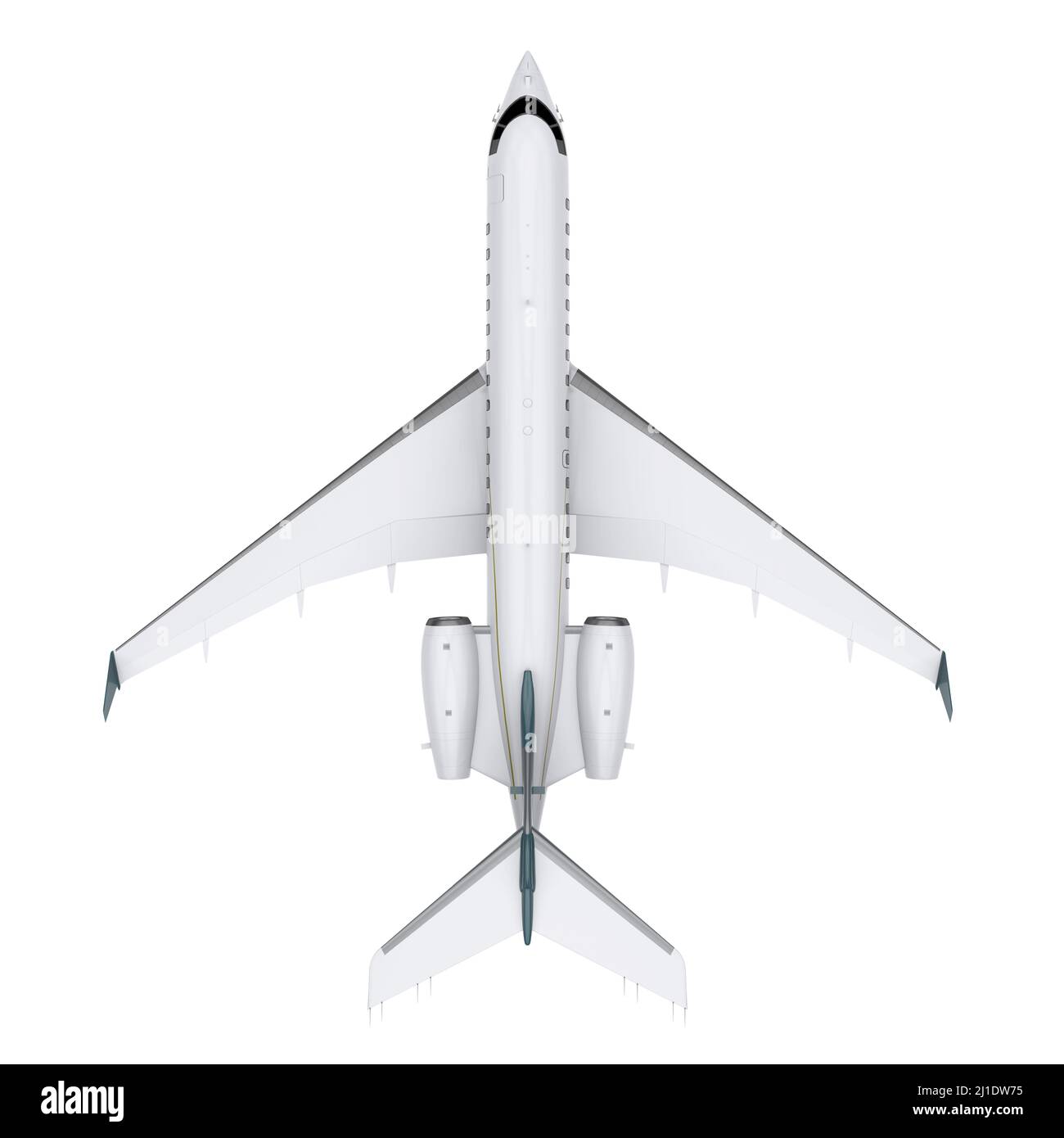 Private Jet Airplane Isolated Stock Photo - Alamy