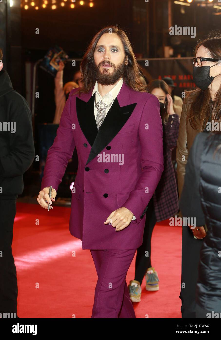 Jared Leto attends the "Morbius" Fan Screening at Odeon Luxe Leicester ...