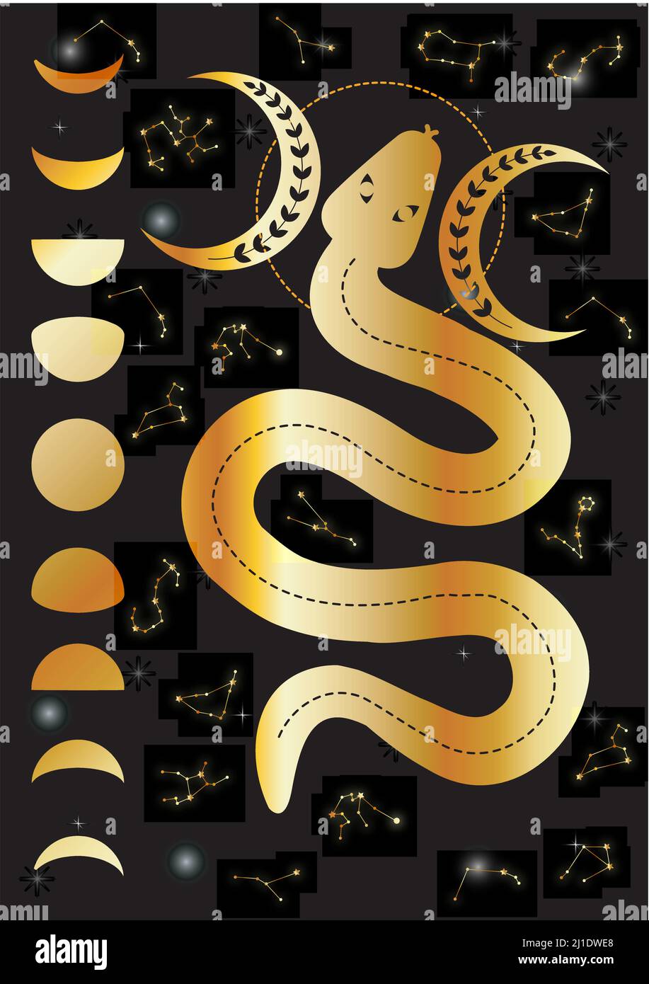 Zodiac constellations sun Stock Vector Images - Alamy