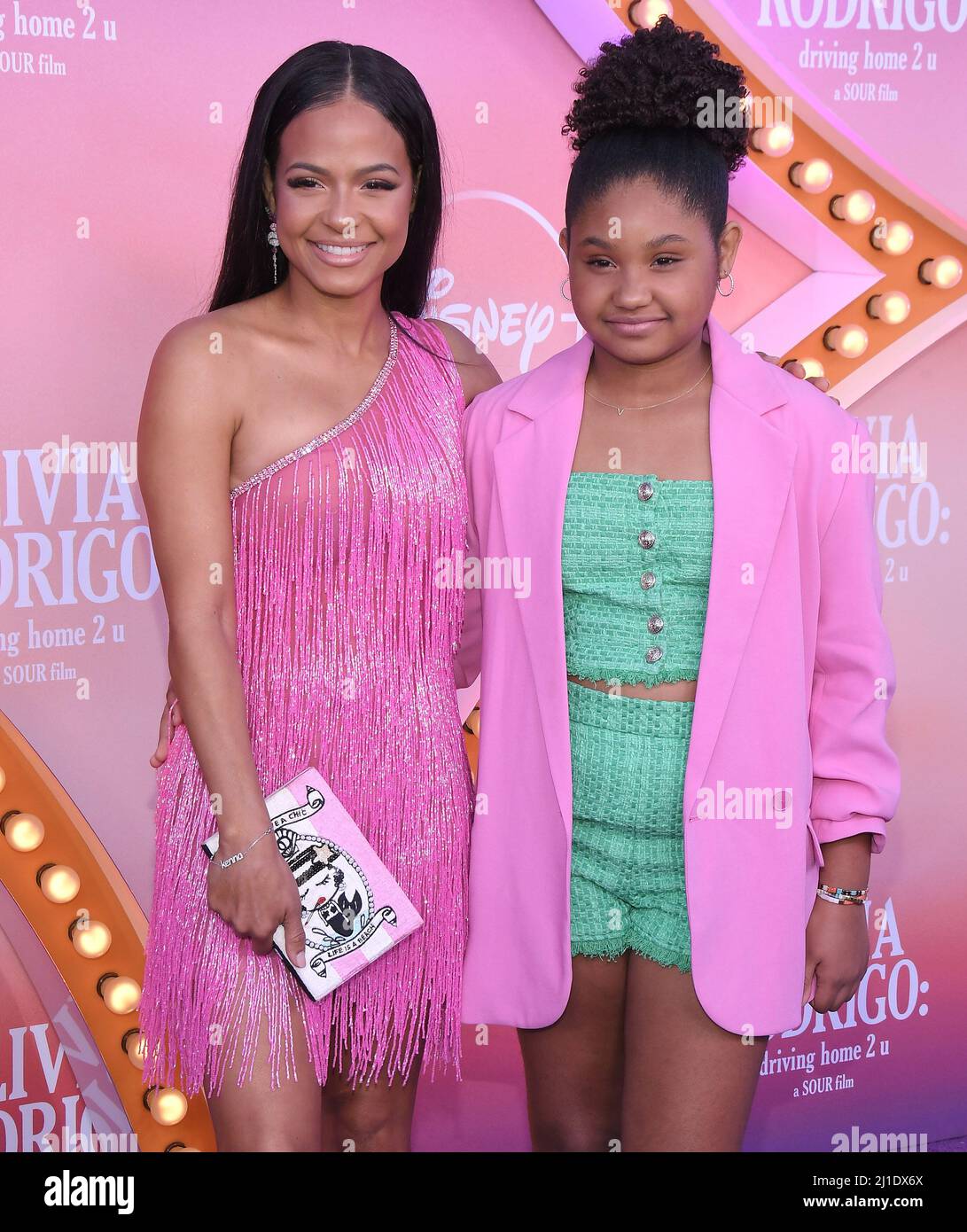 Los Angeles, USA. 24th Mar, 2022. (L-R) Christina Milian and Daughter ...