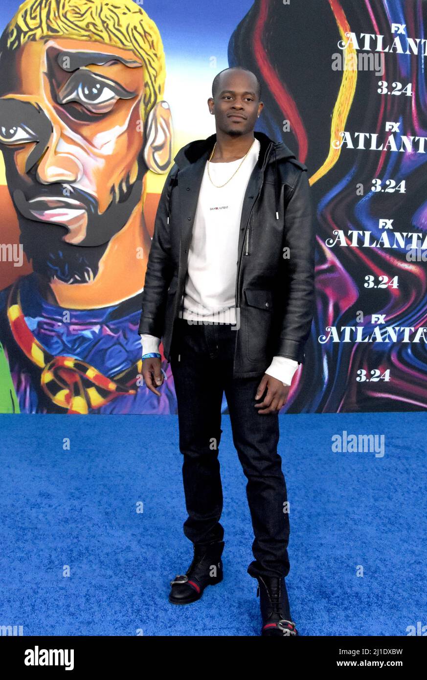 Los Angeles, California, USA. 24th Mar, 2022. Writer Jamal Olori ...