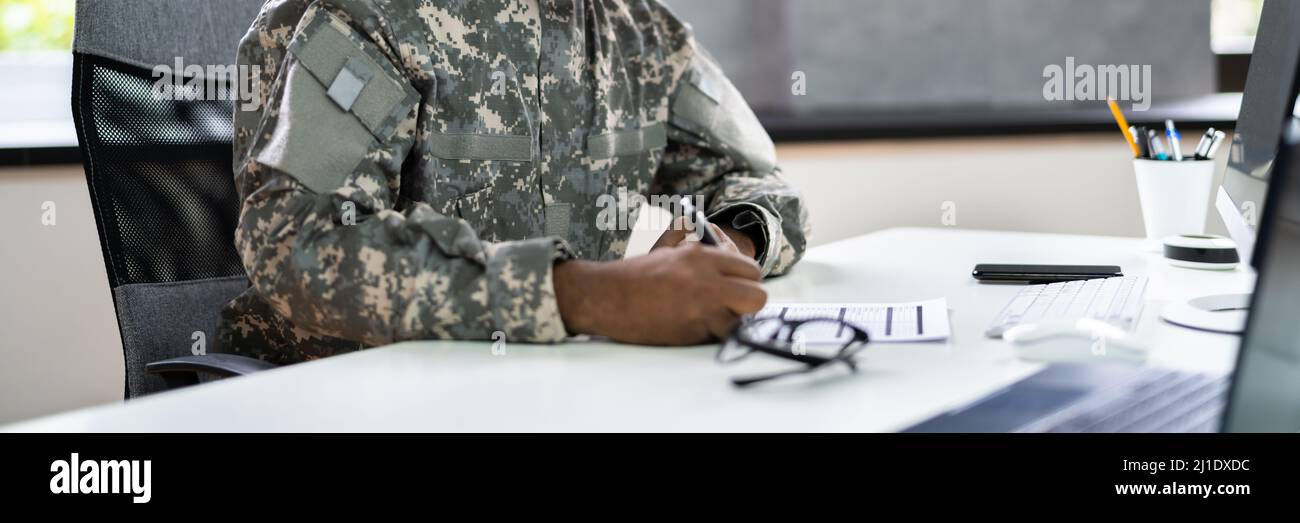 Veteran African Man Person Education. Army Soldier Stock Photo - Alamy