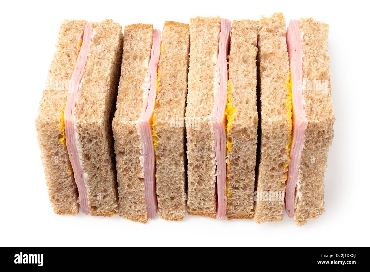 Triangle sandwich top view Cut Out Stock Images & Pictures - Alamy