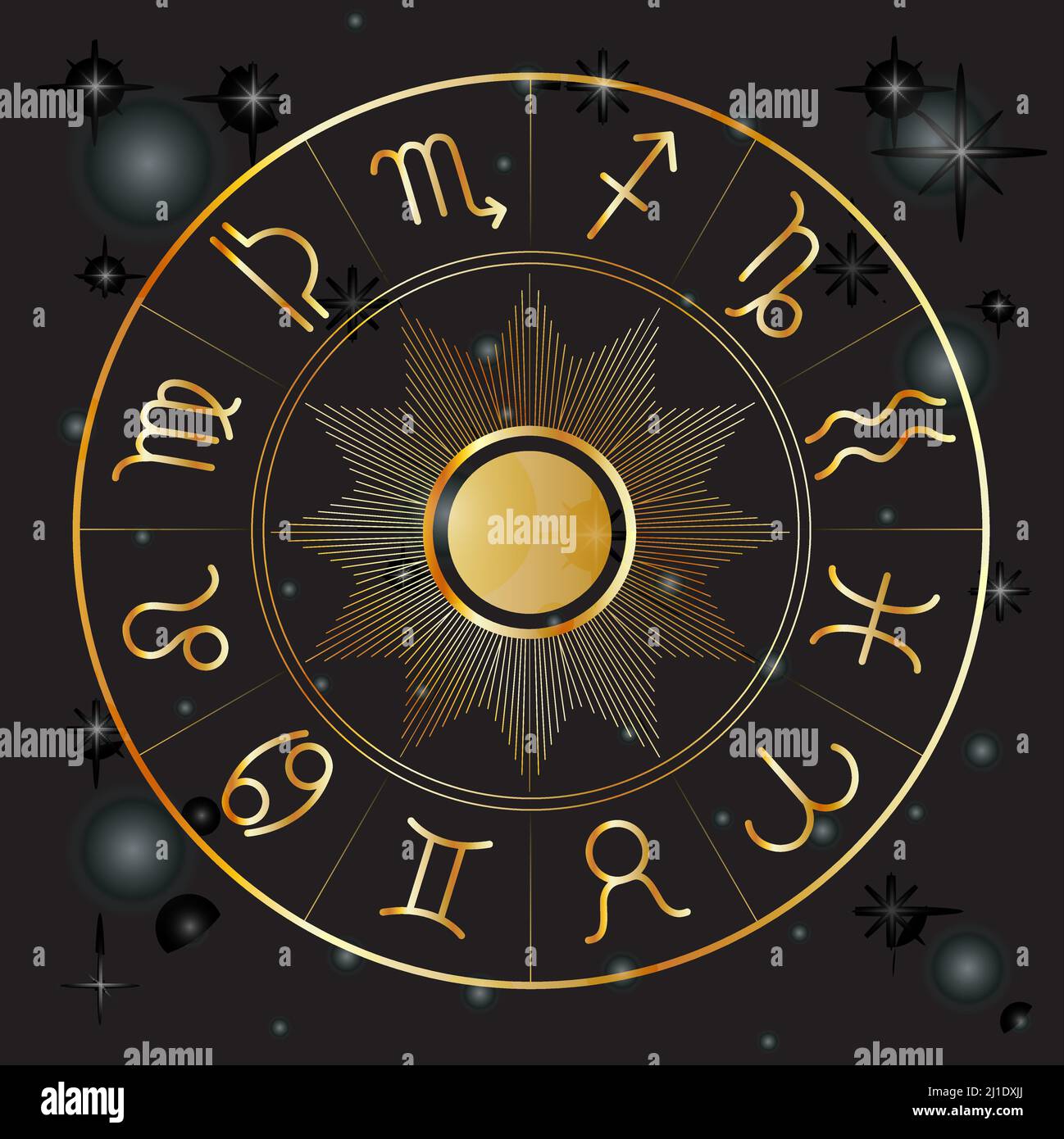 Wheel of the moon Stock Vector Images - Alamy