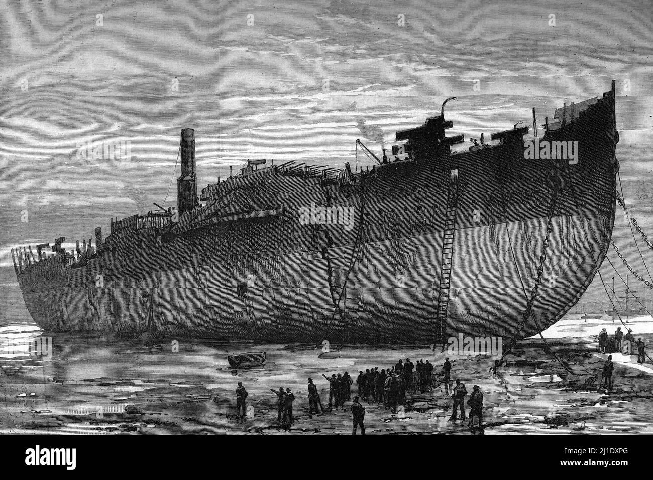 "Le paquebot Great Eastern avant sa demolition - il sera demoli a Rock ...