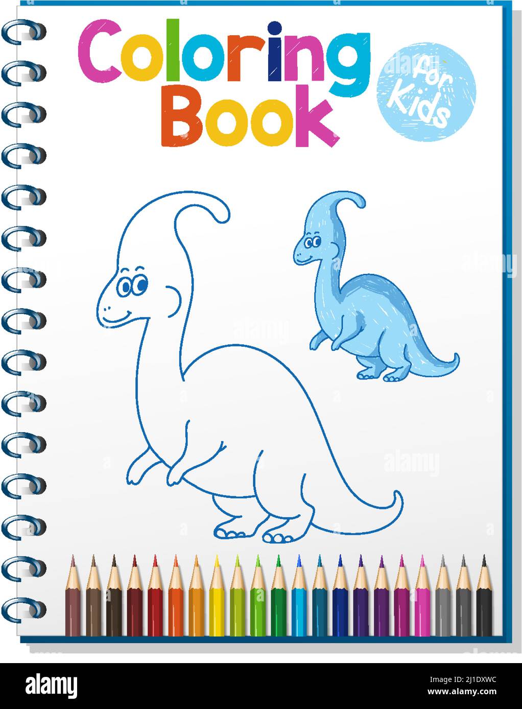 Coloring book worksheet for kids illustration Stock Vector Image & Art ...