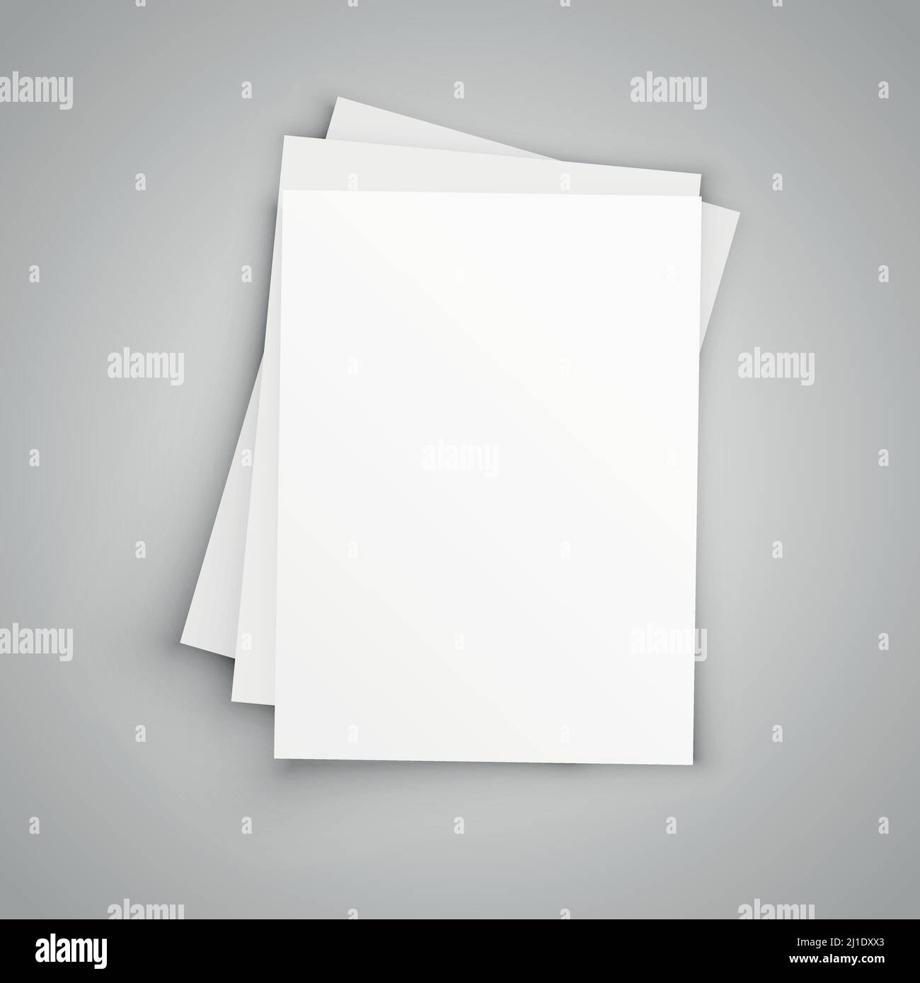 White blank A4 paper. Templates for presentation of the design of a ...