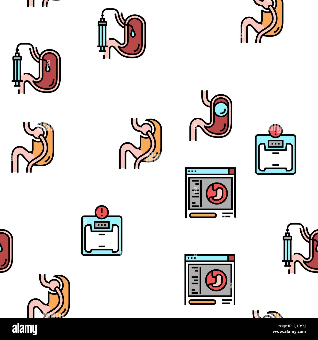 Bariatric Surgery Vector Seamless Pattern Stock Vector Image & Art - Alamy