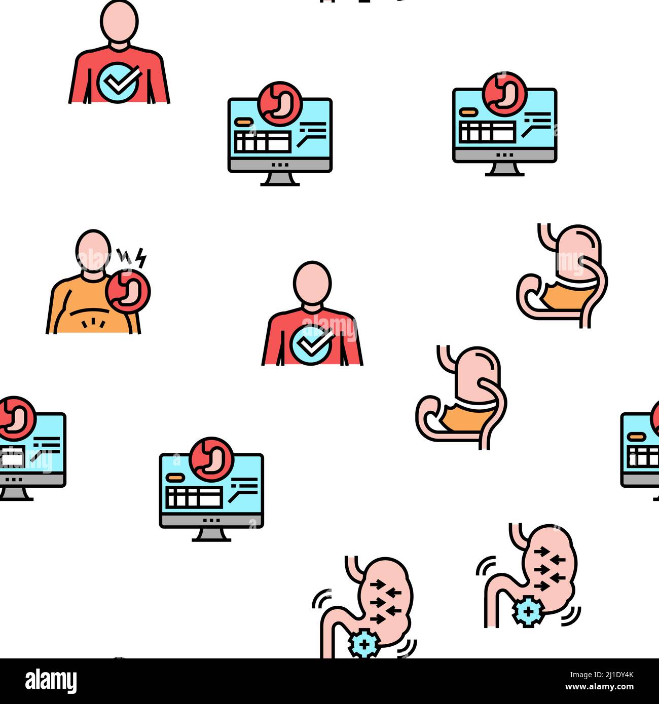 Bariatric Surgery Vector Seamless Pattern Stock Vector Image & Art - Alamy