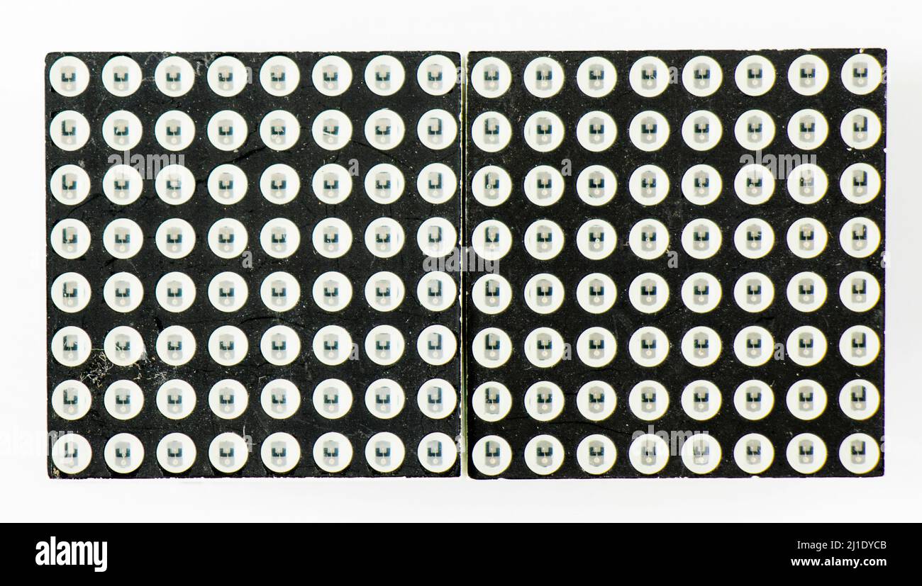 Led light display, small screen, lamps and electrical parts Stock Photo ...