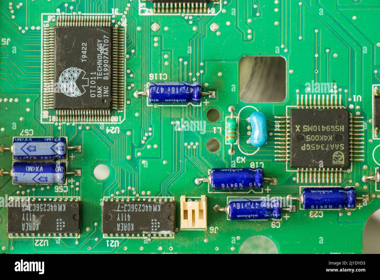 Microprocessor and microchips, background and texture of electrical ...