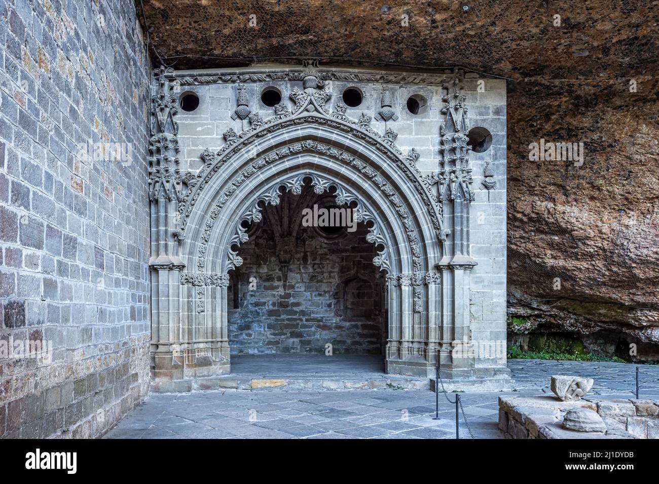 The Royal Monastery Of San Juan De La Pena near Jaca. Huesca, Aragon ...